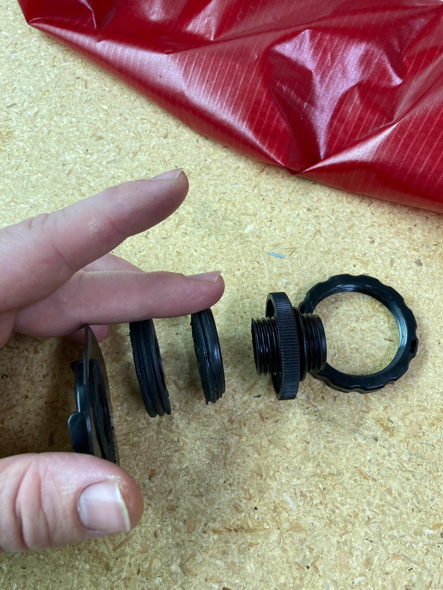 Inflation Bag Boston Valve Adapter - DIY Packraft